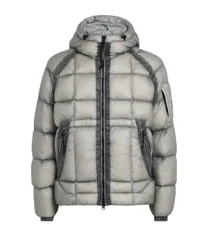 C.P. COMPANY D.d. Shell Hooded Down Puffer Jacket - Grey