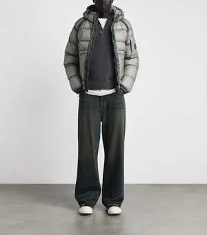 C.P. COMPANY Hooded Down Puffer Jacket - Grey