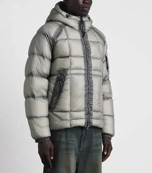 C.P. COMPANY Hooded Down Puffer Jacket - Grey