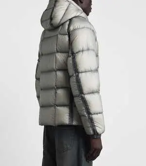 C.P. COMPANY Hooded Down Puffer Jacket - Grey