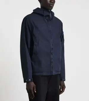 C.P. COMPANY Garment-dyed Micro-reps Jacket - Blue