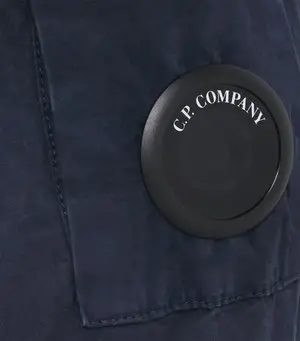 C.P. COMPANY Garment-dyed Micro-reps Jacket - Blue
