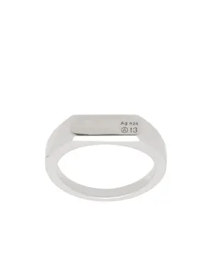 NUMBERING Signet Ring - Silver