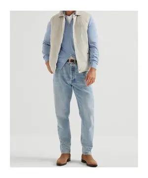 Brunello Cucinelli Long-sleeved Zipped Cardigan - Blue
