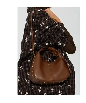 GANNI Mini Hobo Stud-embellished Totebag