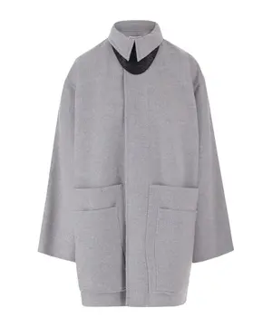 Bottega Veneta Long-sleeved Coat - Grey