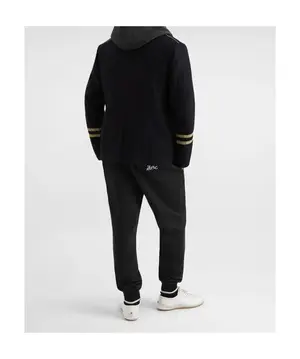 Dolce & Gabbana Cotton Hooded Sweatshirt With Logo Detailing - Blue
