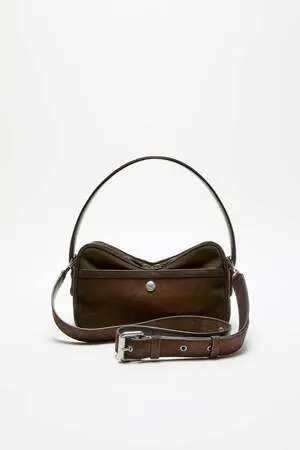 Acne Studios Camero Party Suede Shoulder Bag