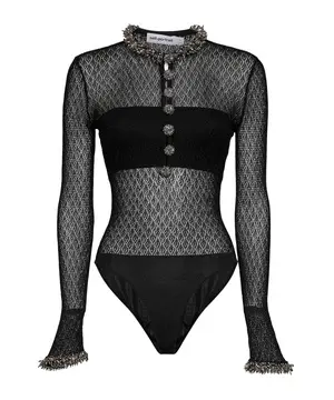 SELF-PORTRAIT Cut-out Bodysuit