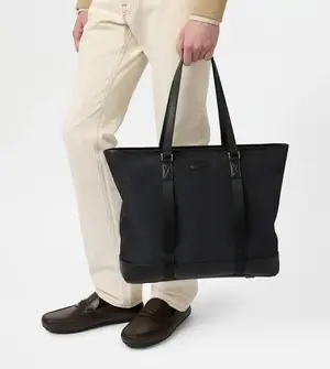 TOD'S Zip-top Laptop Tote Bag