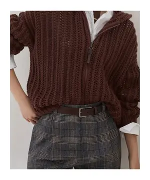 Brunello Cucinelli Checked Trousers