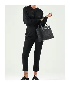 Elisabetta Franchi Embroidered Hooded Jumpsuit