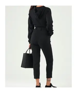 Elisabetta Franchi Embroidered Hooded Jumpsuit