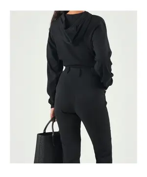 Elisabetta Franchi Embroidered Hooded Jumpsuit