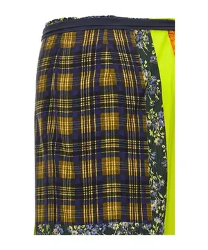 Dries Van Noten Floral Patchwork Silk Wrap Skirt