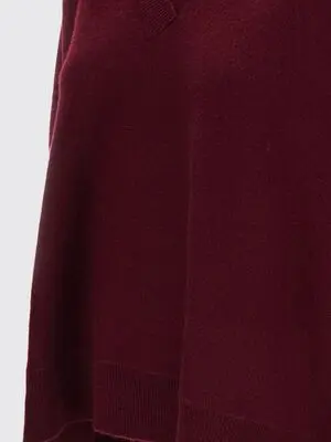 LISA YANG Ribbed V-neck Long Sleeve Sweater