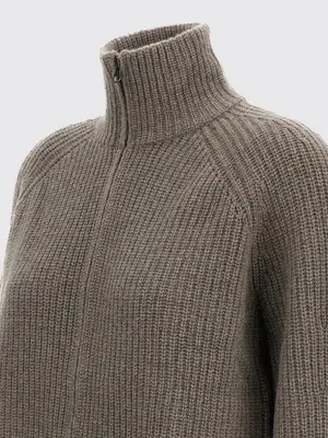 LISA YANG High Collar Zip-up Cardigan