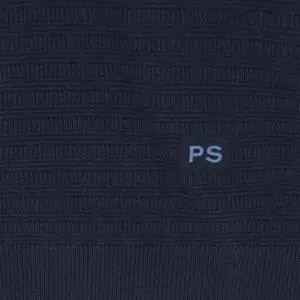 Paul Smith Navy Knit Polo Top