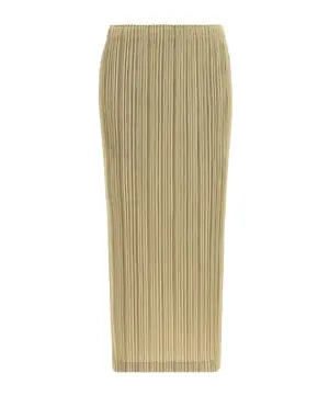 Issey Miyake Pleated Technical Fabric Skirt