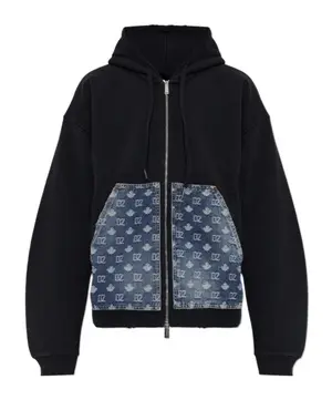 Dsquared2 Monogrammed Zipped Hoodie