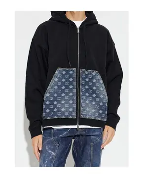 Dsquared2 Monogrammed Zipped Hoodie