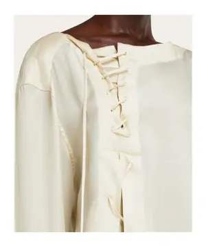 FERRAGAMO Lace-up Detail Top