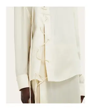 FERRAGAMO Lace-up Detail Top