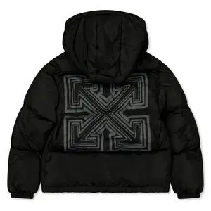 Off-White Hooded Puffer Jacket With Logo