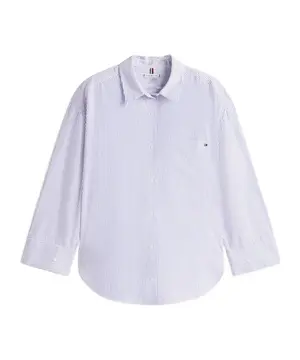 Tommy Hilfiger Poplin Long Sleeve Shirt - White