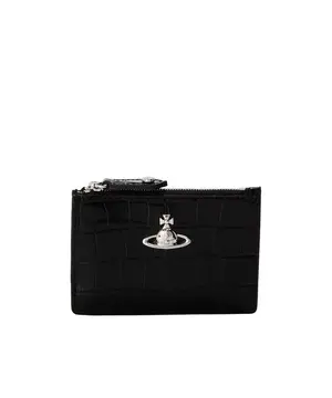 VIVIENNE WESTWOOD Glossy Crocodileembossed Card Holder