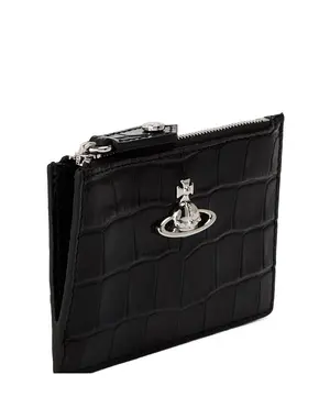 VIVIENNE WESTWOOD Glossy Crocodileembossed Card Holder