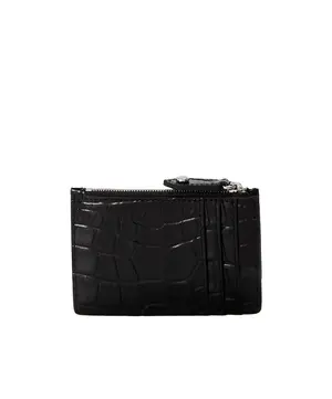 VIVIENNE WESTWOOD Glossy Crocodileembossed Card Holder