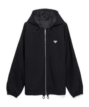 Prada Technical Fleece Hoodie Jacket