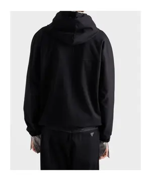 Prada Technical Fleece Hoodie Jacket