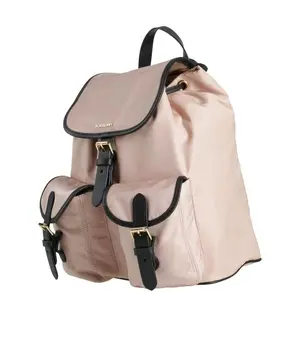 Burberry Leather Trimmed Backpack