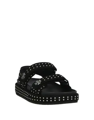 Tory Burch Embellished Studded Platform Slingback Sandals