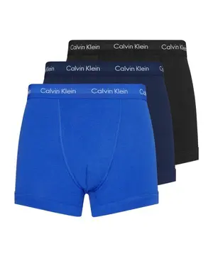 Calvin Klein 3-pack Cotton Stretch Boxer Shorts - Blue