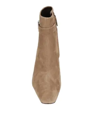 Tory Burch Suede Ankle Boots With Block Heel And Strap Detailing