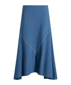 Marni Solid-colored Flare Skirt With Front Slit