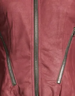 Rick Owens Asymmetrical Leather Jacket