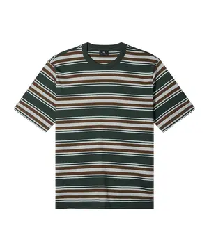 Paul Smith Multicolour Horizontalstripe Crewneck Shortsleeve Top - Multicolor