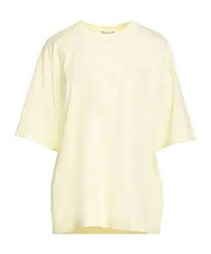 Burberry Plain Basic T-shirts - Yellow