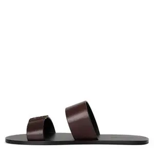 Saint Laurent Flat Leather Sandals