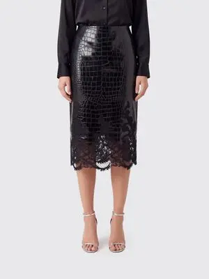 Ermanno Scervino Croc-embossed Midi Skirt