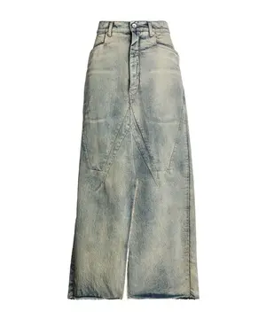 Rick Owens Flared Denim Skirt