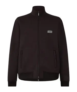 Emporio Armani Standcollar Zipup Jacket - Black