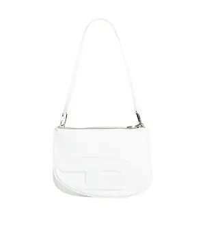 DIESEL® Plain Color Shoulder Bag With Appliqués