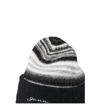 GANNI Heavy-weight Knit Hats - Black