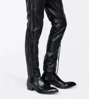 TOM FORD Burnished Leather Chelsea Boot