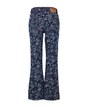 GANNI Floral Print Denim Jeans - No